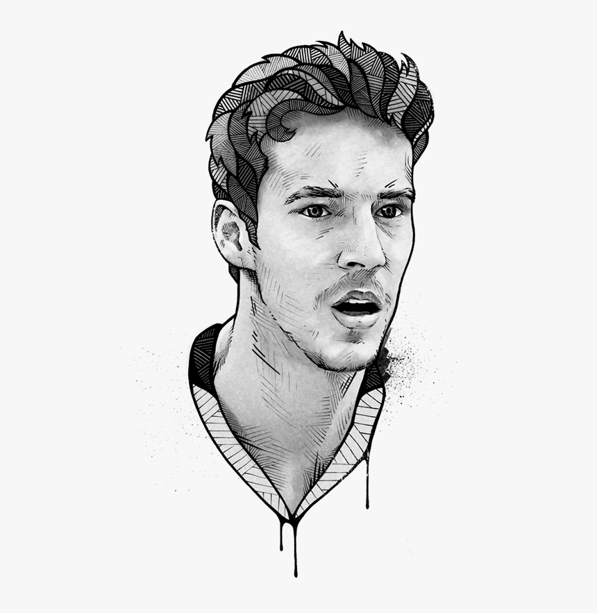 Espn Magazine On Behance - Goran Dragic Drawing, HD Png Download , Transparent Png Image - PNGitem