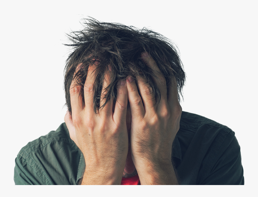 Person Crying With Head In Hands, HD Png Download , Transparent Png ...