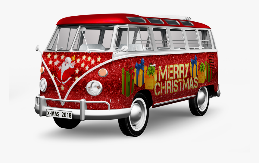 Merry Christmas Camper Van, HD Png Download , Transparent Png Image ...
