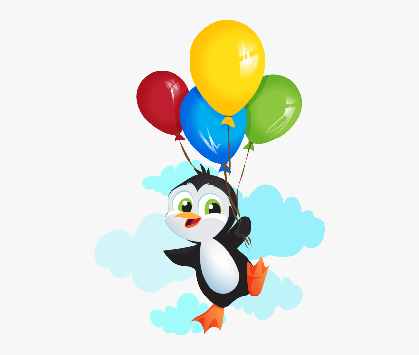 Clip Art Penguin Balloon Animal - Penguin Balloon Png, Transparent Png ...