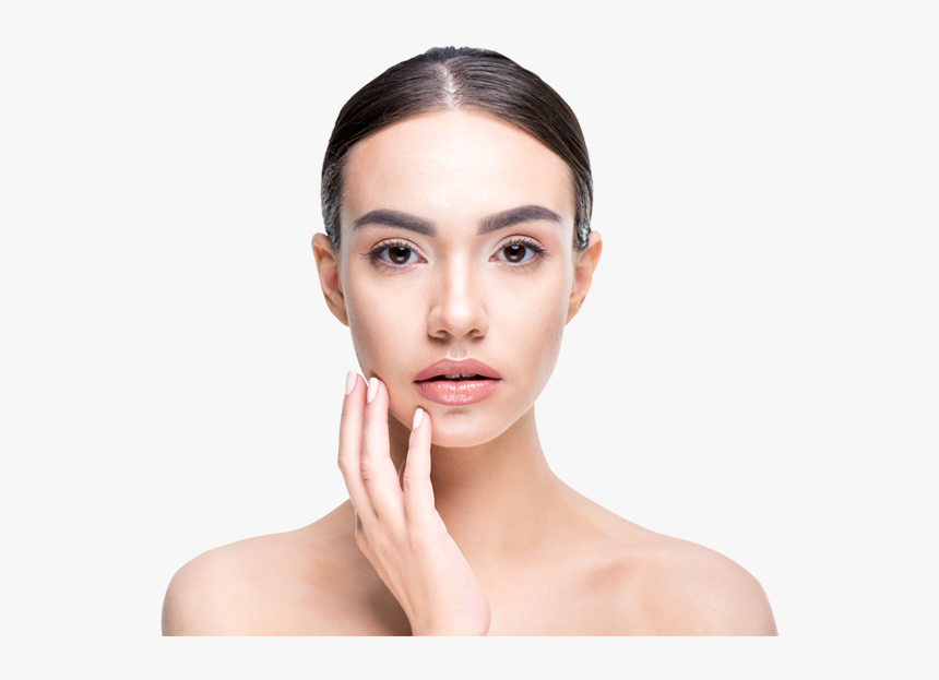 Woman Touching Face, HD Png Download , Transparent Png Image - PNGitem