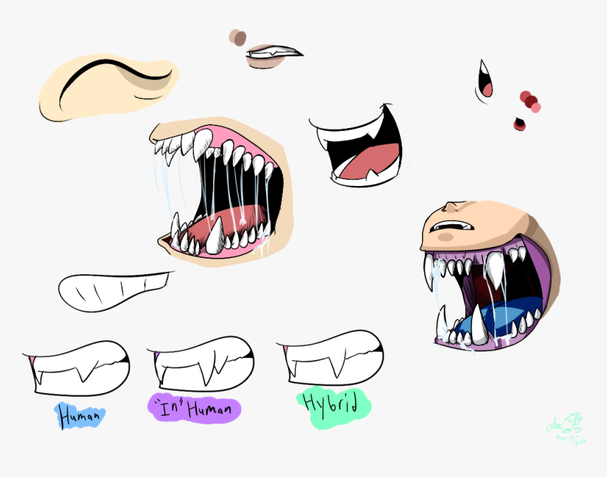 Drawing Teeth Creepy - Types Of Teeth Drawings, HD Png Download ...