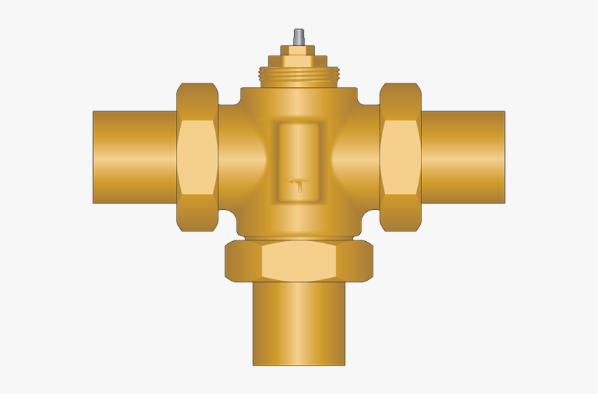 63700series Compact 3way Mixing Valves - 3 Way Valve Png, Transparent ...
