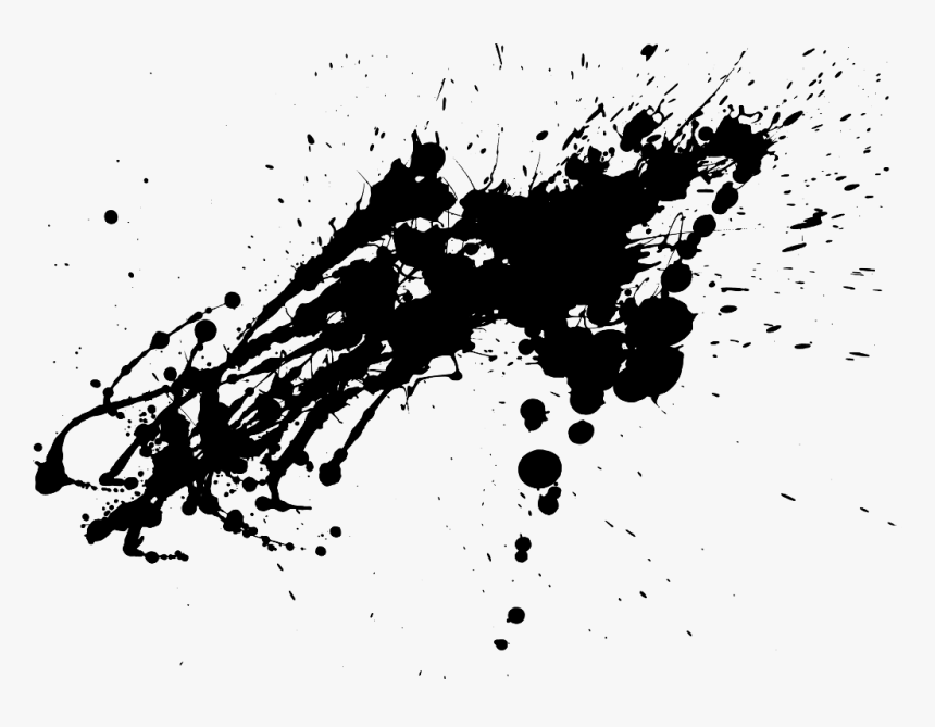 Transparent Ink Blots Png - Black Paint Splatter Transparent, Png ...