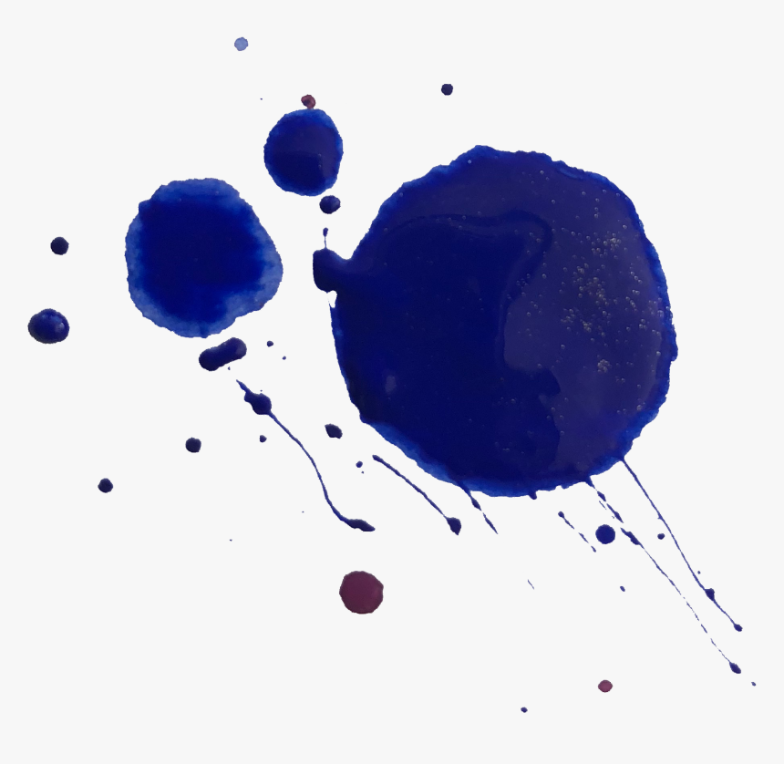 Navy Ink Splatter - Illustration, HD Png Download , Transparent Png ...