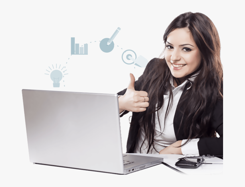 Girls With Laptop Png, Transparent Png , Transparent Png Image - PNGitem