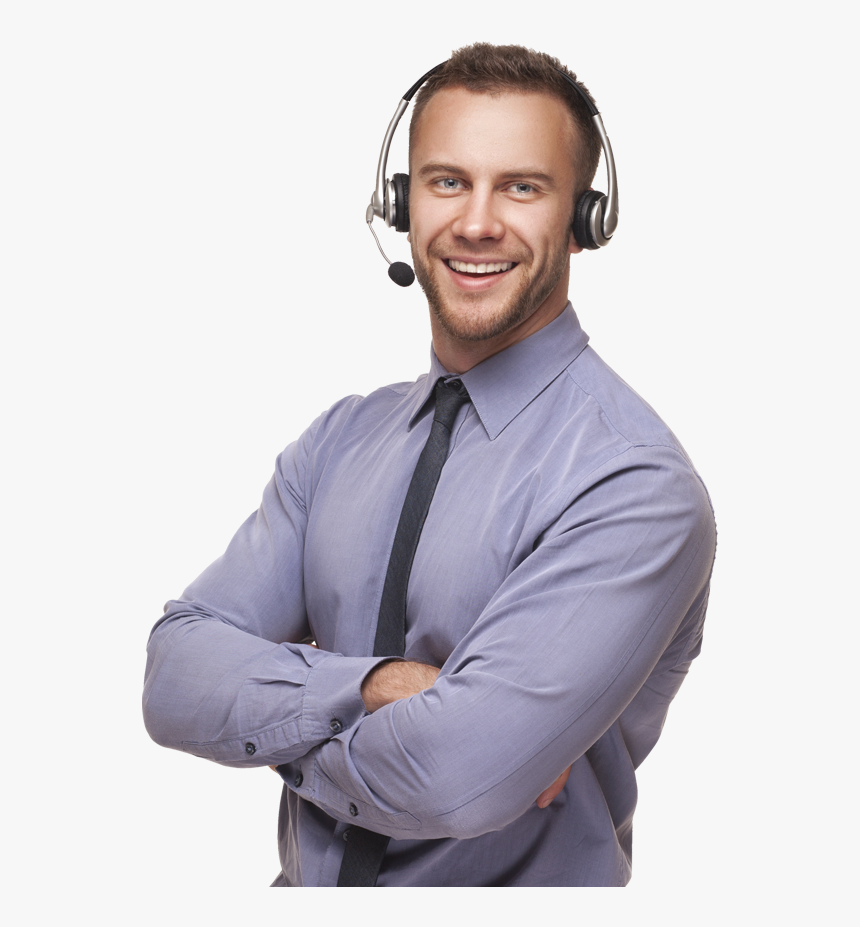 Pic2 - Male Wearing Headset, HD Png Download , Transparent Png Image ...
