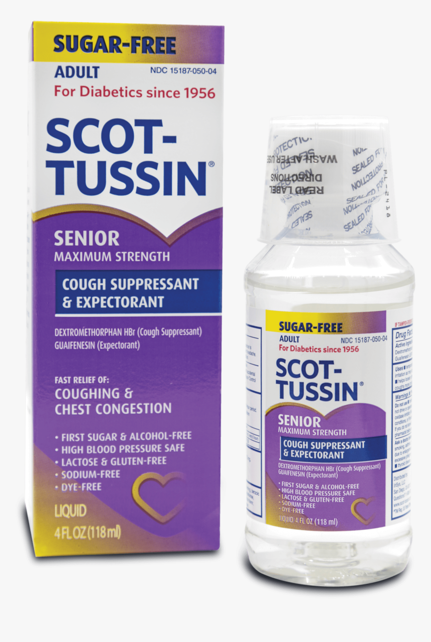Scot-tussin Senior, HD Png Download , Transparent Png Image - PNGitem