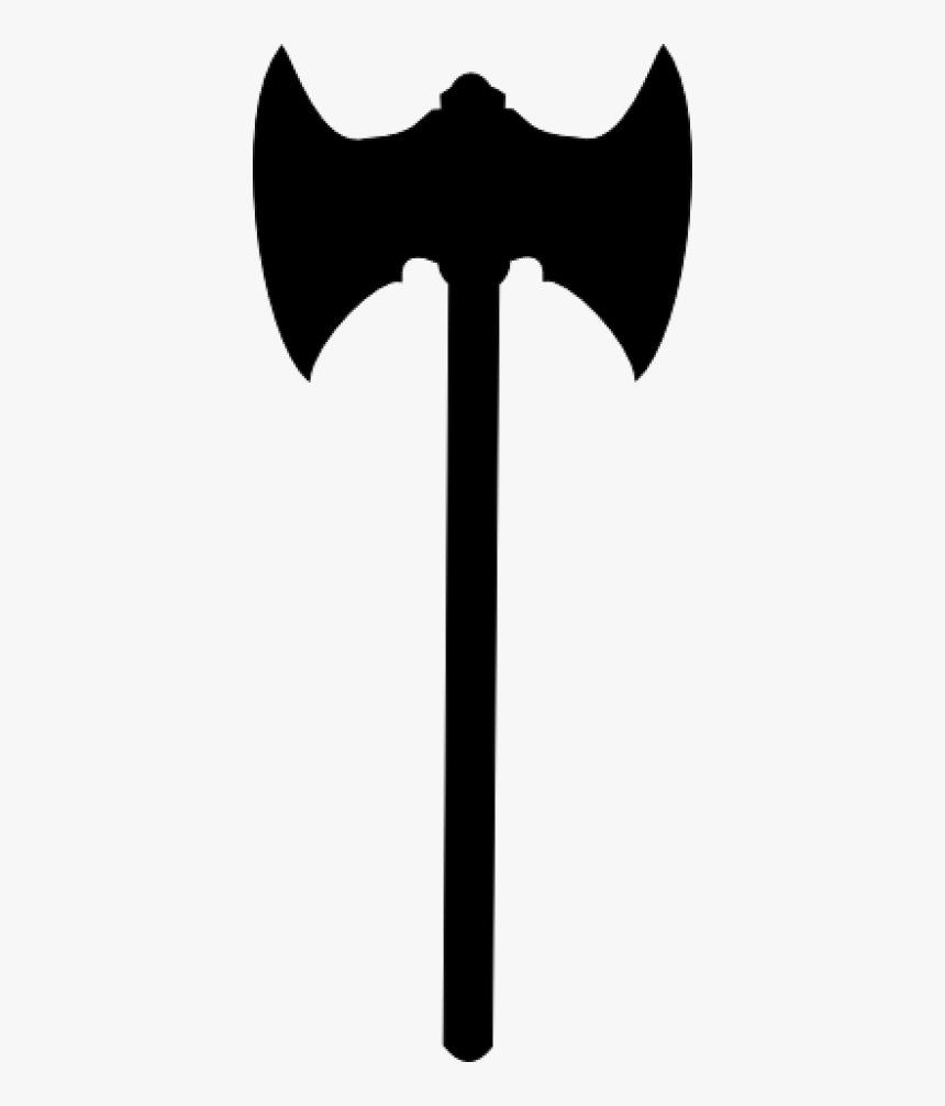 Battle Axe Silhouette Png, Transparent Png , Transparent Png Image ...
