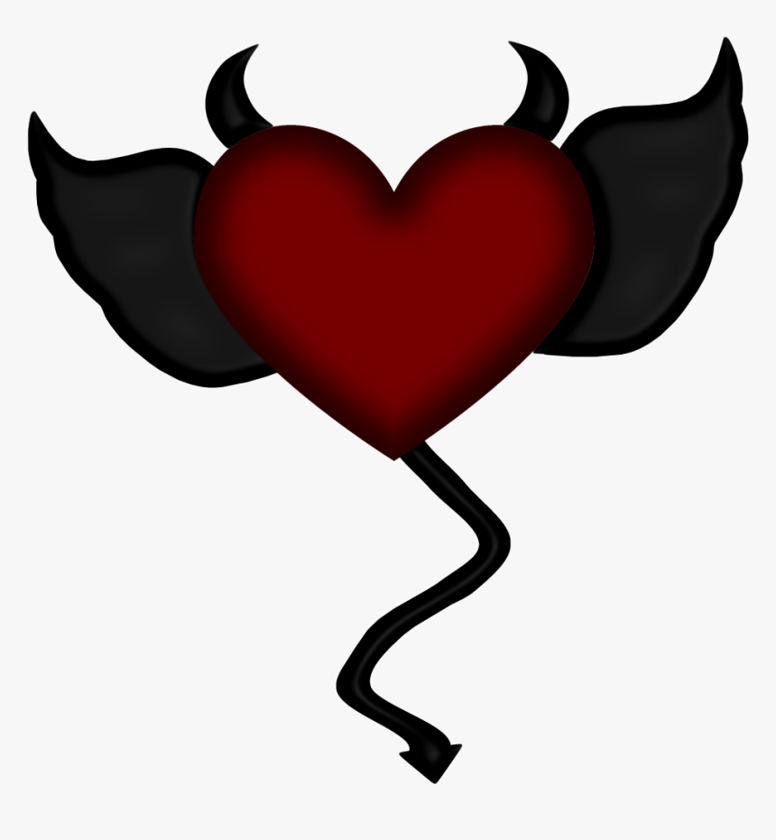Devil Heart With Wings, HD Png Download , Transparent Png Image - PNGitem