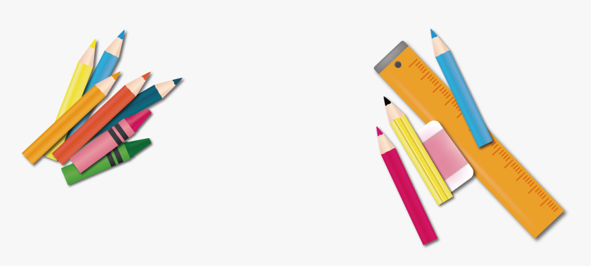 Vector Cartoon Stationery Pencil Eraser Ruler - Pencil Ruler Eraser Png ...