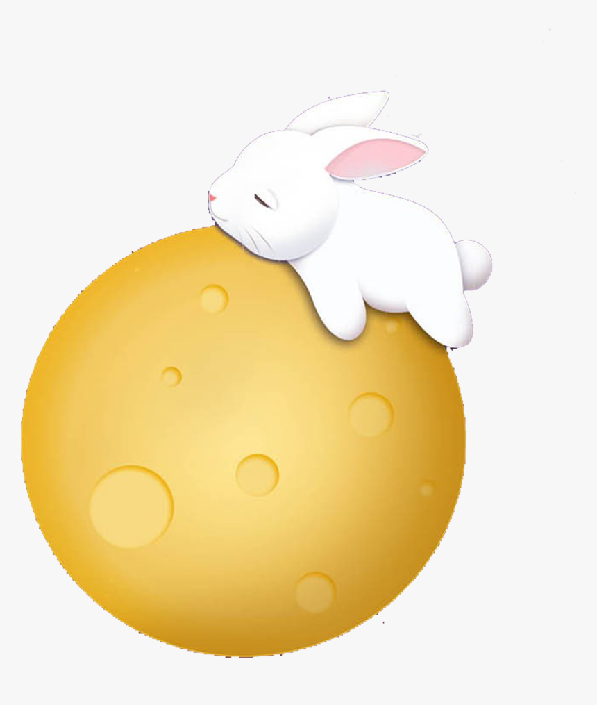 Easter Bunny Rabbit Moon - Domestic Rabbit, HD Png Download ...