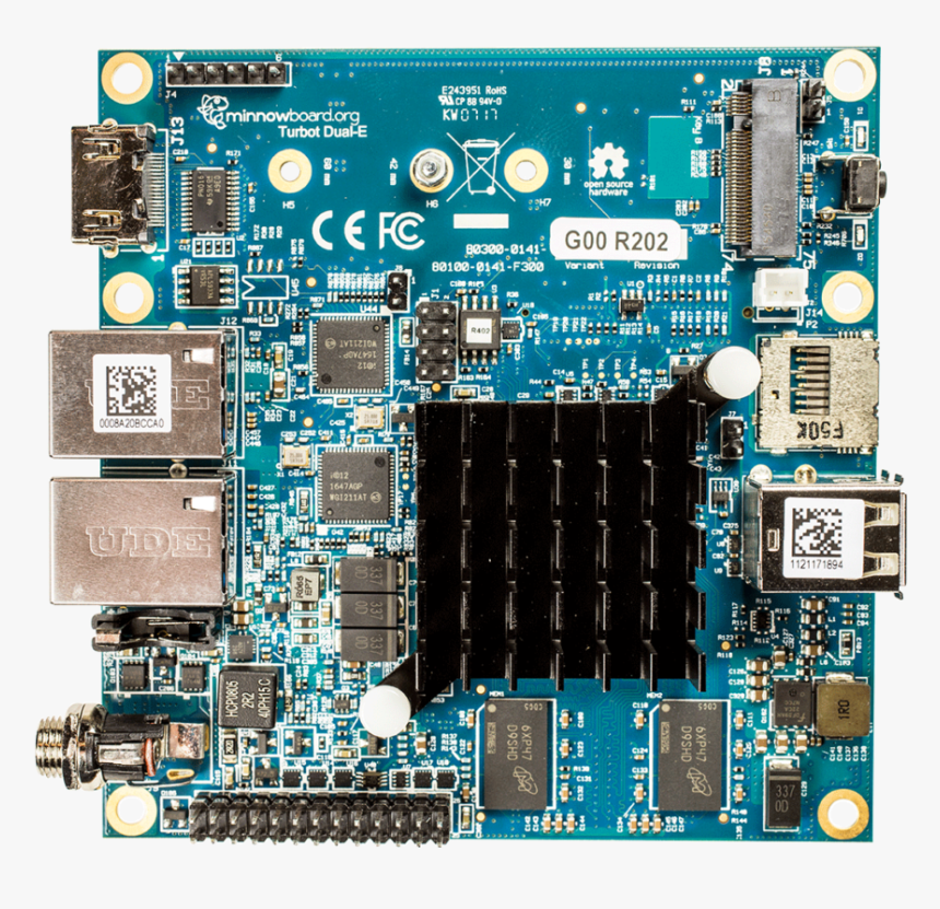 Minnowboard Turbot Dual Ethernet Dual-core - Minnowboard Turbot Dual Ethernet Quad Core, HD Png ...