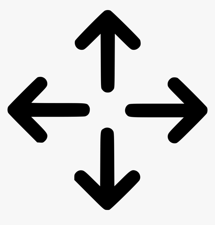 Move - Four Way Arrow Icon, HD Png Download , Transparent Png Image ...