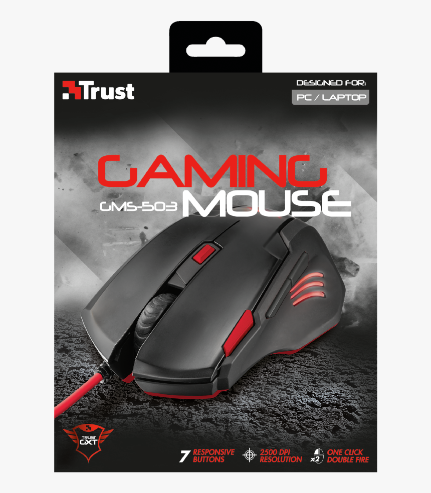Gms-503 Gaming Mouse - Mouse Double Click Button, HD Png Download ...