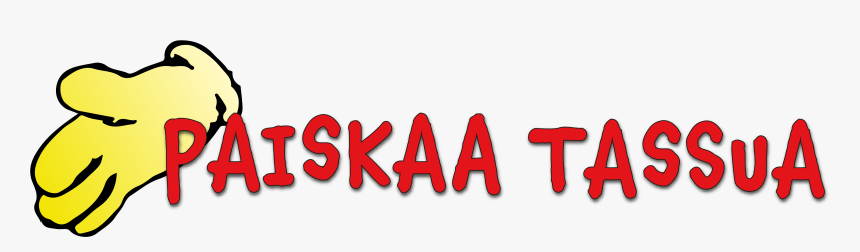 Logo, Jossa Keltainen Sarjakuvamainen Käsi Ja Punaisella, HD Png ...