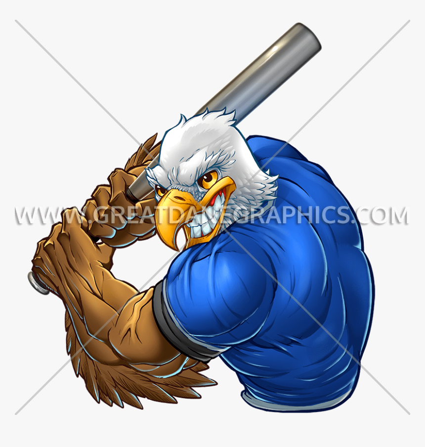 Eagle Playing Baseball Clipart No Background