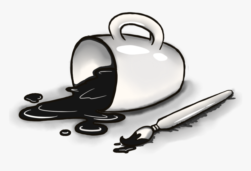 Spilled Ink Bottle