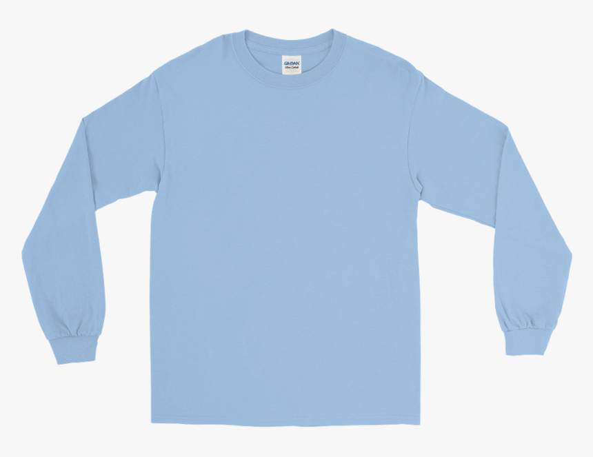 Longsleeveblank Mockup Flat Front Light Blue - Rl Grime Nova Merch, HD ...