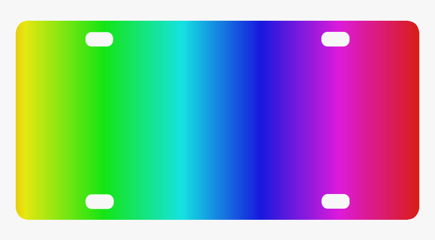 Crayon Box Ombre Rainbow Classic License Plate - Colorfulness, HD Png ...