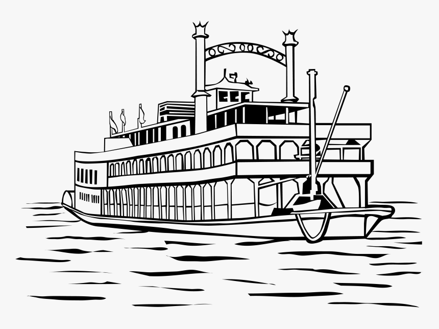 Transparent Ferry Png - Ferry Black And White, Png Download ...