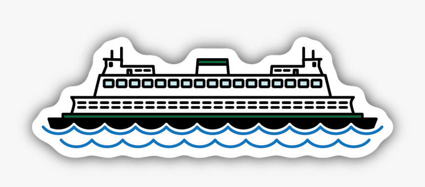 Ferry Boat Sticker, HD Png Download , Transparent Png Image - PNGitem