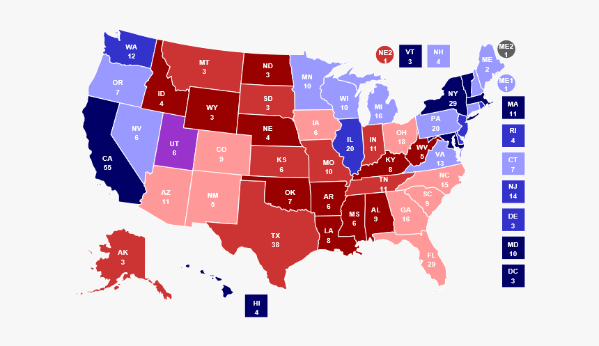 Create Your Own President Map - Did Ohio Vote For Trump, HD Png ...