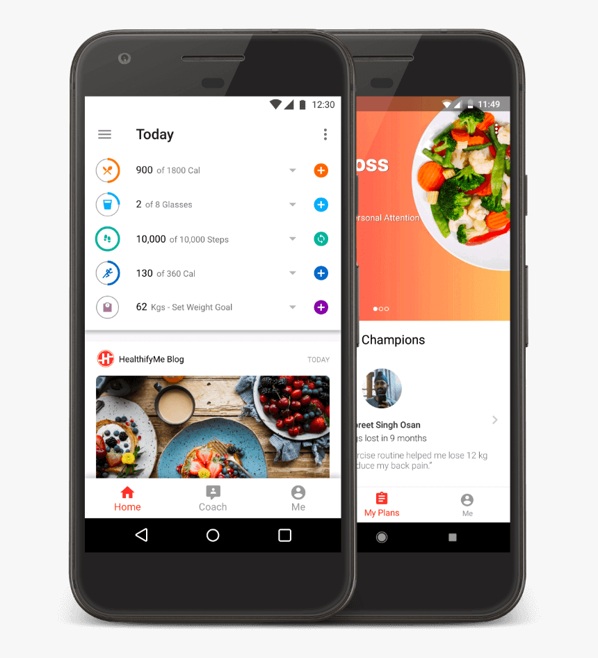 Healthifyme App, HD Png Download , Transparent Png Image - PNGitem