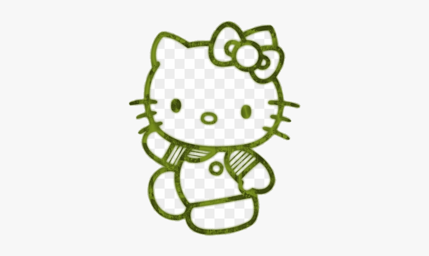 Hello Kitty Clipart White On Black Free Transparent - Hello Kitty Color ...