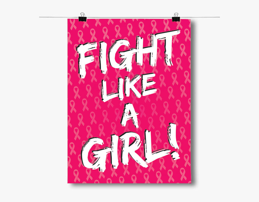 Fight Like A Girl Ribbon - Greeting Card, HD Png Download , Transparent ...