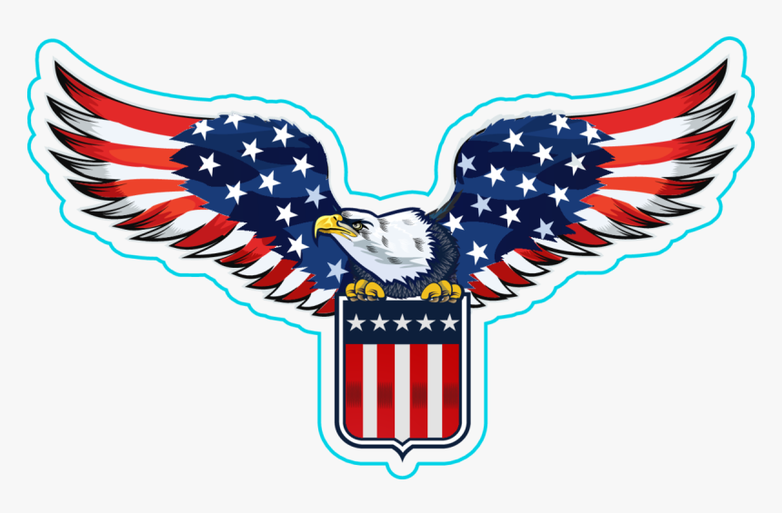 Transparent Us Flag Clipart - American Flag Eagle Clipart, HD Png ...