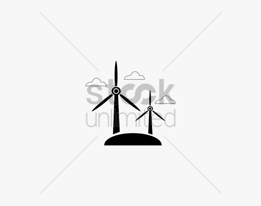 Wind Turbine Vector Image - Design, HD Png Download , Transparent Png ...
