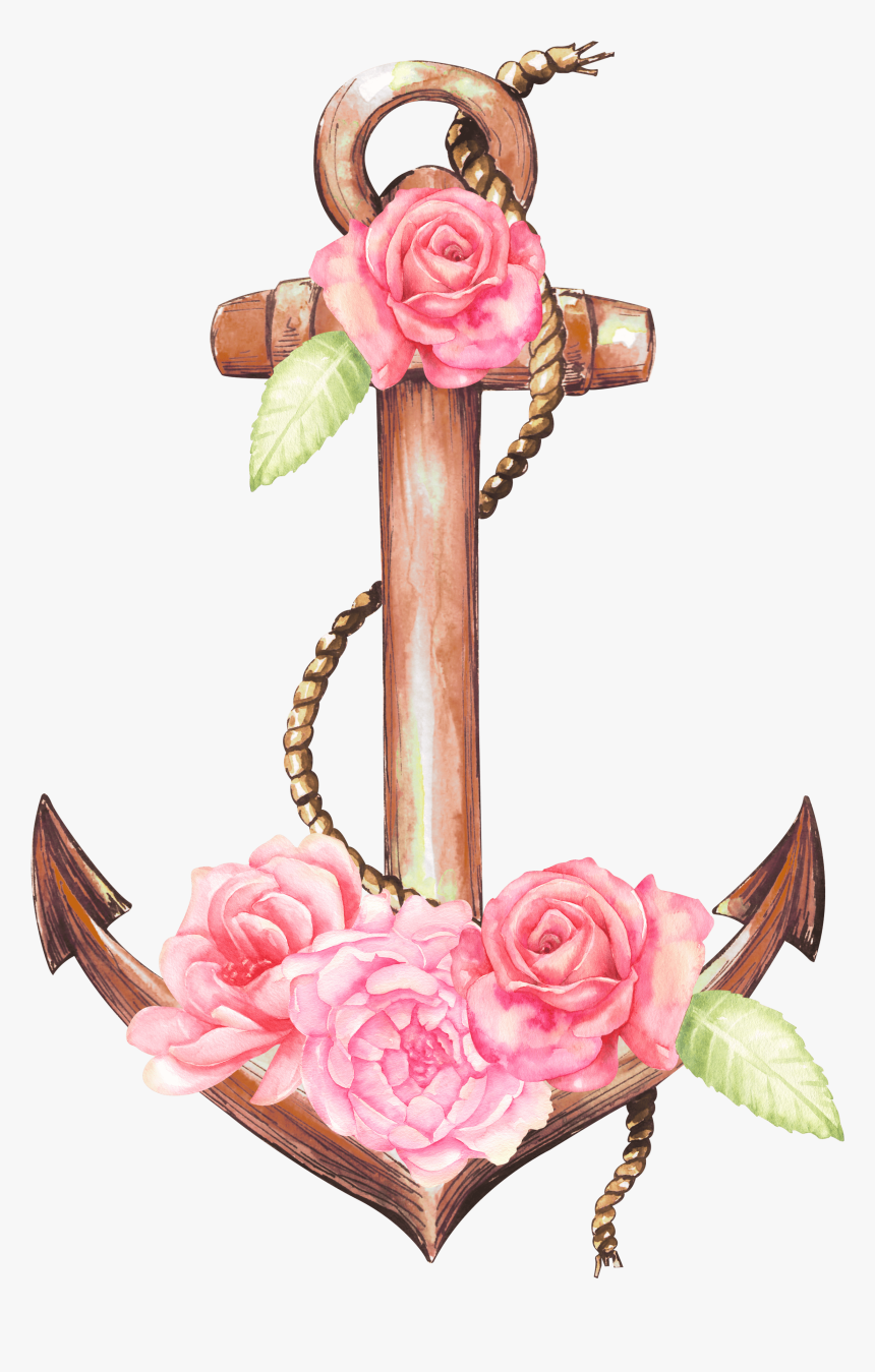 Anchor Watercolor Clipart, HD Png Download , Transparent Png Image ...