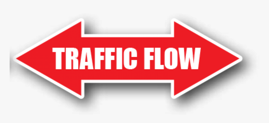 Floor Marking Directional Arrows, Left And Right Traffic - Sign, HD Png ...