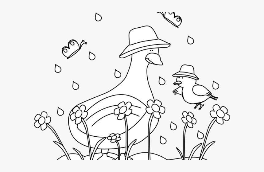 Rainy Day Clip Art Black And White