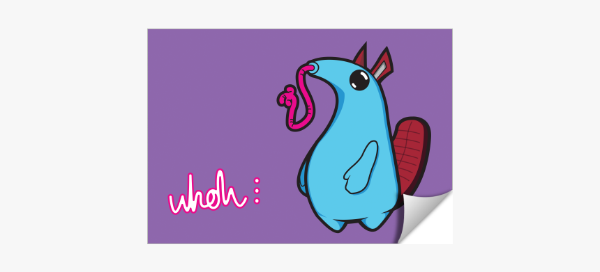 Blue Aardvark/anteater - Cartoon, HD Png Download , Transparent Png ...