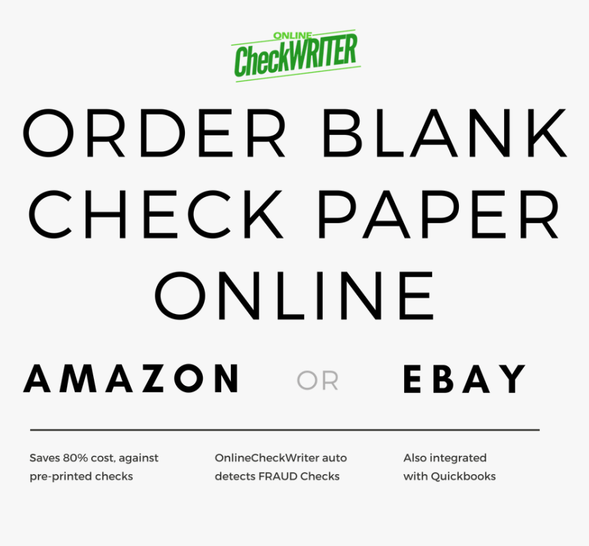 Deluxe Checks Vs Blank Check Paper - Parallel, HD Png Download ...