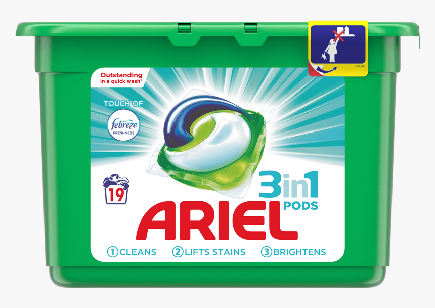 Ariel 3in1 Pods Washing Tablets With A Touch Of Febreze - Ariel 3in1 ...