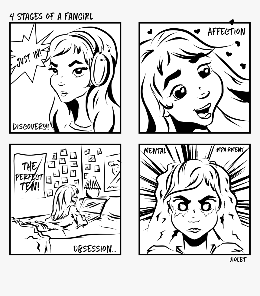 Stages Of A Fangirl, HD Png Download , Transparent Png Image - PNGitem