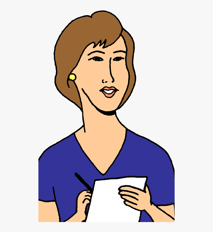 Clip Art Girl Taking Notes - Secretary Clip Art, HD Png Download ...