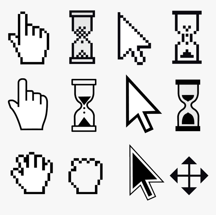 Transparent Cursor Click Png - Hand Cursor, Png Download , Transparent ...