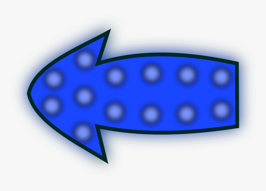Arrow, Directions, Left, Pointer, Pointing, Blue, Deep - Gambar ...
