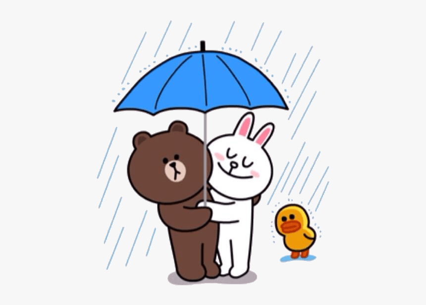 Line Friends Clip Art Image Sticker - Cony And Brown Line Friends, HD ...