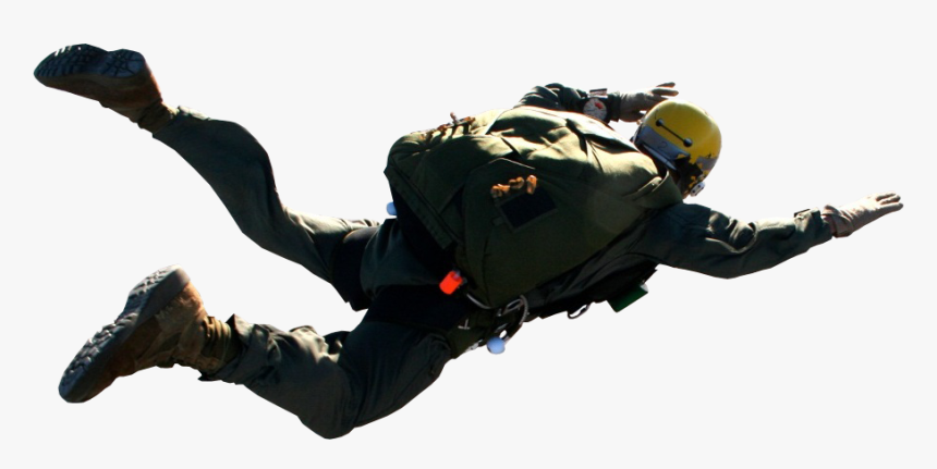 Parachutist Free Falling Transparent Background - Parachutist Png, Png ...