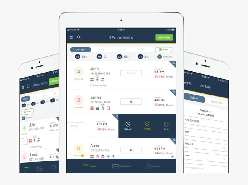Mobile And Tablet Ui - App Mobile Queue Management System, HD Png ...