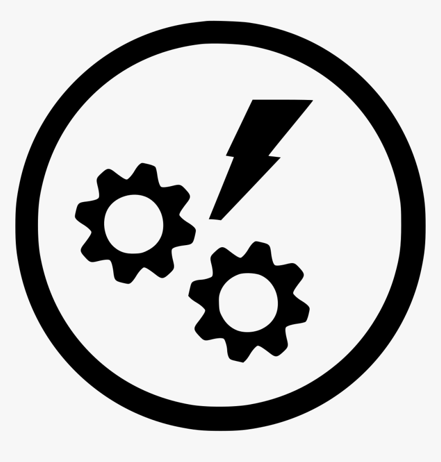 Shock Error Engine Gear Round - Circle, HD Png Download , Transparent ...
