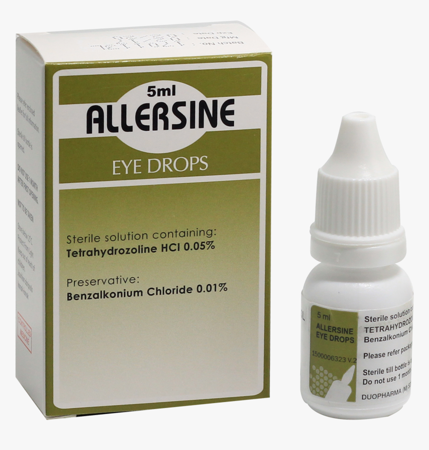 Allersine Eye Drop - Allersine Eye Drops, HD Png Download , Transparent ...