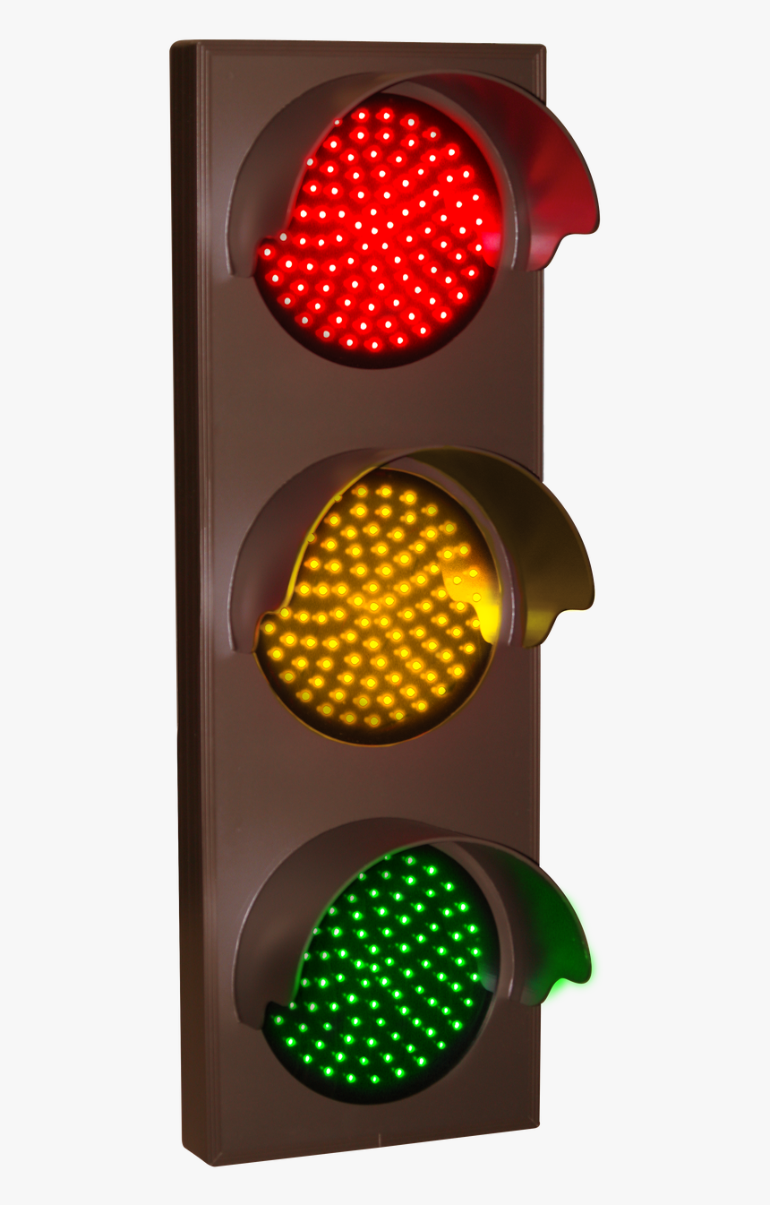 Led Vertical Traffic Controller - 12v Led Traffic Light, HD Png ...