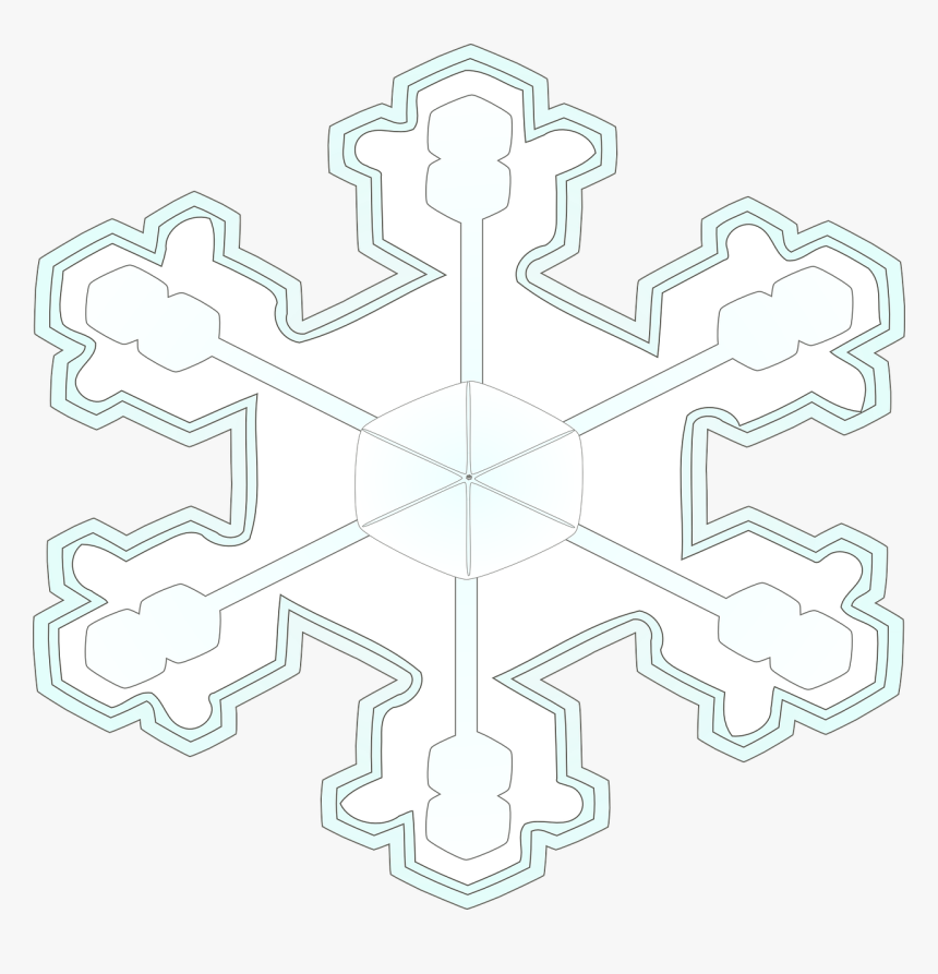 Snowflake, Blue, Crystal, Weather, Snow, Frozen, Ice - Snowflake Clip ...