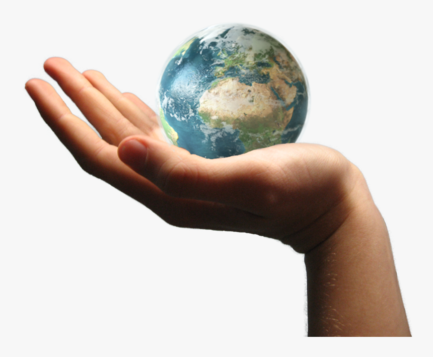 Earth In Hand Transparent Image - Hand Earth Png, Png Download ...